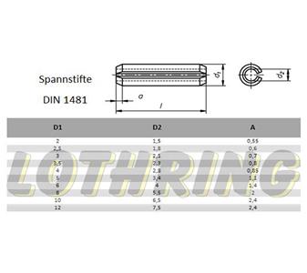 *Spannstifte schwer 12 x 100 | günstig kaufen im Lothring Online Shop